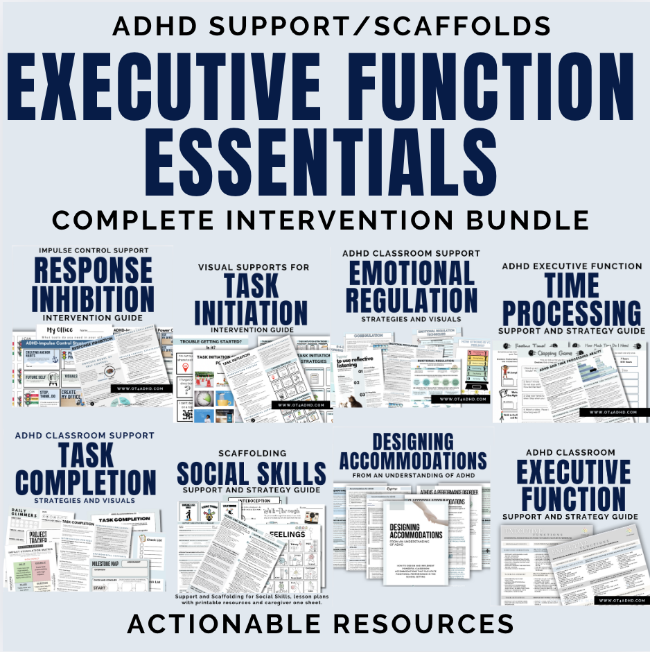 Executive Function Essential Support Bundle - OT4ADHD